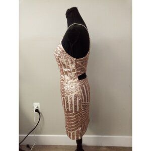 Charlotte Russe | Dresses | Charlotte Russe Juniors Tan Rose Gold Mini ...